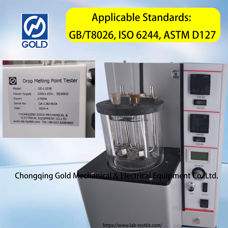 ASTM D127 Drop Melting Point Apparatus from China manufacturer - Chongqing Gold Mechanical ...